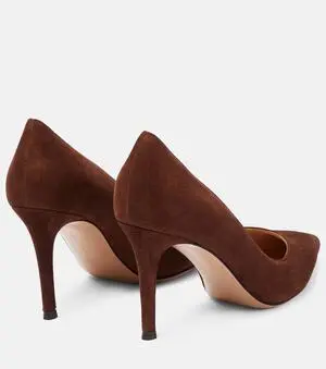 GIANVITO ROSSI 85 Suede Pumps