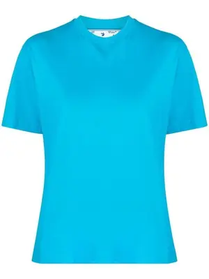Off-White Diag-stripe Short-sleeved T-shirt - Blue