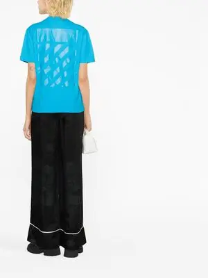 Off-White Diag-stripe Short-sleeved T-shirt - Blue