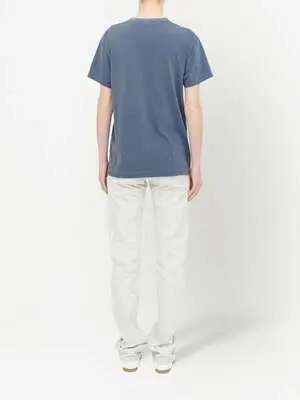 MAISON MARGIELA Logo-print Jersey T-shirt - Blue