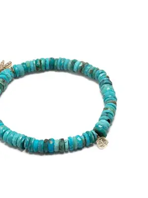 SYDNEY EVAN 14kt Yellow Gold, Turquoise And Diamond Bracelet