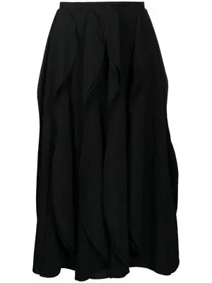 ENFOLD Draped Midi Skirt