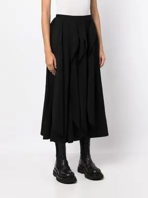 ENFOLD Draped Midi Skirt
