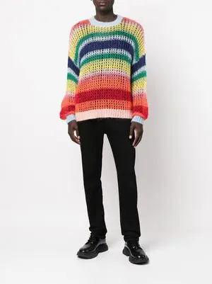 Dsquared2 Striped Crew-neck Jumper
