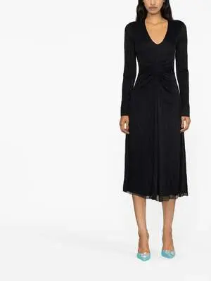 ROTATE BY BIRGER CHRISTENSEN Sierra Ruched Detail Midi Dress