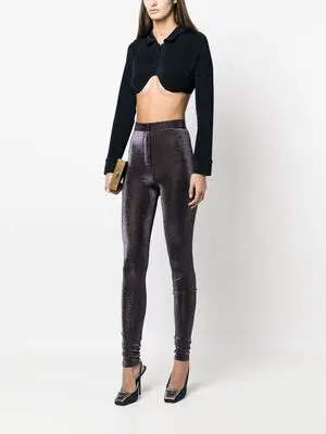 Zeynep Arçay Luminous-finish Super-skinny Trousers