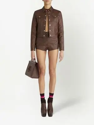 Etro Paisley-print Cropped Jacket