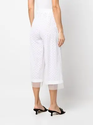 Viktor & Rolf Embroidered Cotton Broderie Anglaise A-line Skirt