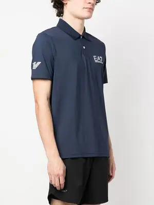 EA7 Logo-print Polo Shirt