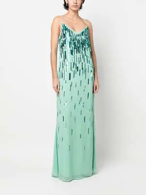 Amen Sequin-embellished Gown