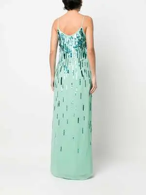 Amen Sequin-embellished Gown