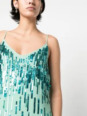 Amen Sequin-embellished Gown