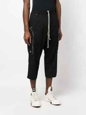 Rick Owens Cropped Drawstring Trousers
