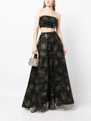 BAMBAH Sequin-embellished Maxi Skirt