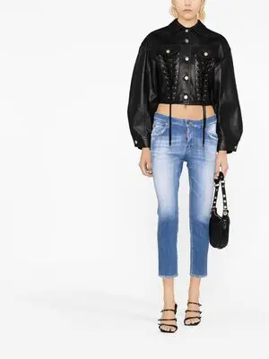 Dsquared2 Jennifer Low-rise Cropped Jeans