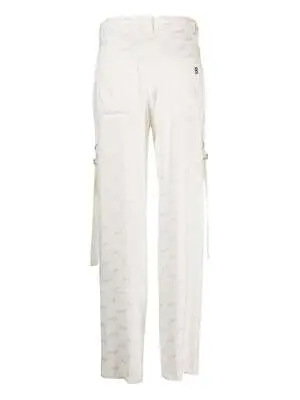 BLUGIRL Straight-leg Logo-print Trousers