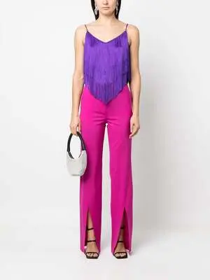 Giuseppe Di Morabito High-waisted Trousers With Slit Detail - Pink