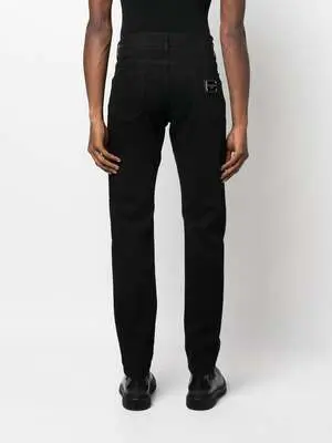 Dolce & Gabbana Straight-leg Jeans With Logo Plaque