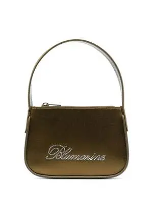 Blumarine Rhinestone-embellished Mini Bag - Green