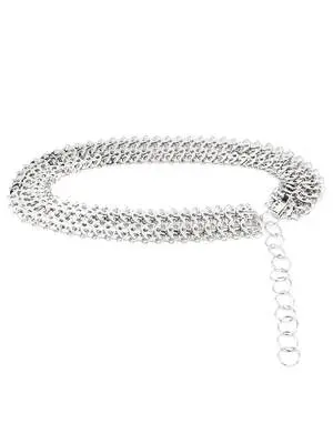 Rabanne Chainmail Adjustable Belt - Silver