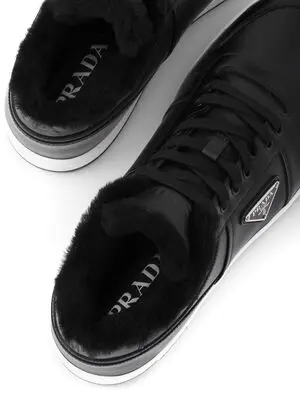 Prada Downtown Low-top Leather Sneakers