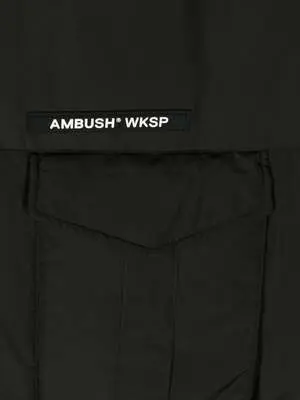 AMBUSH Logo-print Padded Scarf - Black Black