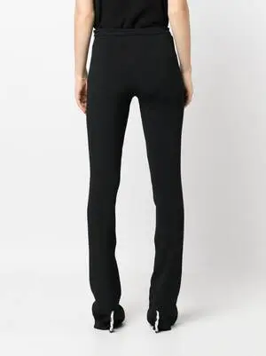 Blumarine Logo-buckle Flared Trousers