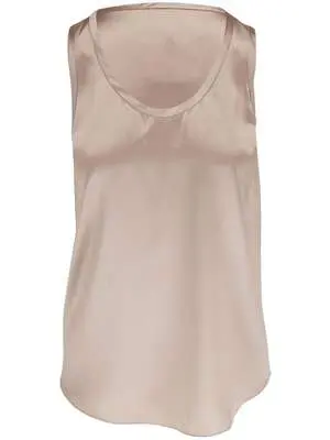 Brunello Cucinelli Scoop-neck Silk Vest