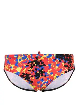 Dsquared2 Graphic-print Swimming Trunks - Orange