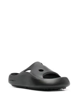 Off-White Meteor Rubber Pool Slides - Black