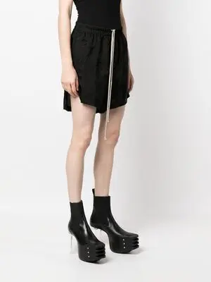 Rick Owens Drawstring Satin Shorts
