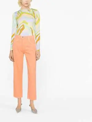 MSGM Cropped Straight-leg Jeans