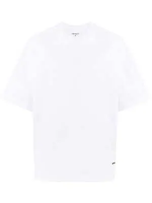 Carhartt Work In Progress Link Script Organic Cotton T-shirt - White