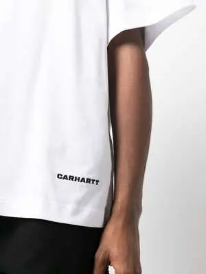 Carhartt Work In Progress Link Script Organic Cotton T-shirt - White