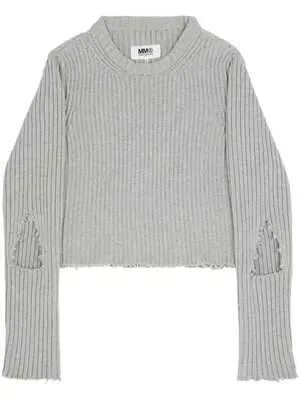 MAISON MARGIELA Cut-out Ribbed Jumper