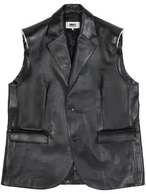 MAISON MARGIELA Sleeveless Leather Gilet