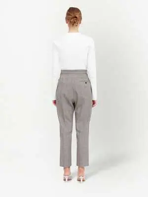 MAISON MARGIELA Pleated Cropped Trousers - Grey