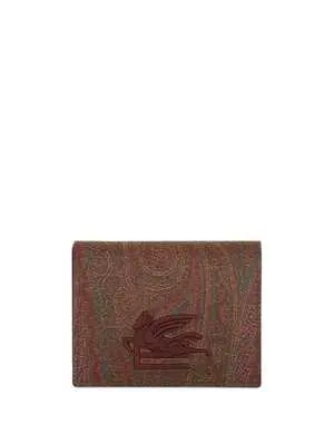 Etro Paisley-print Bi-fold Cardholder - Red