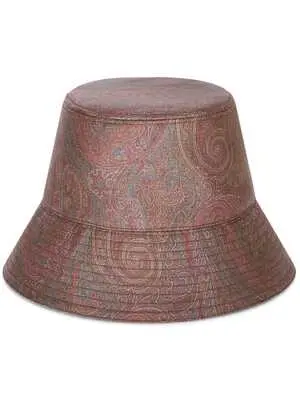 Etro Paisley-print Bucket Hat - Red