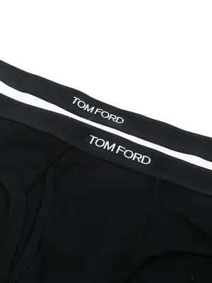 TOM FORD Logo-print Cotton Briefs - White