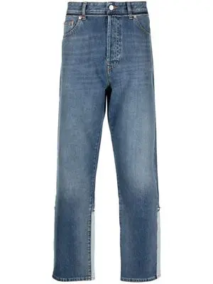 Valentino Garavani Rockstud Detail Straight-leg Jeans