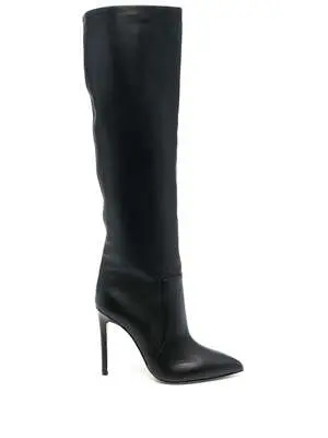 Paris Texas 110mm Knee-high Stiletto Boots - Black