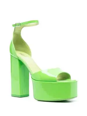 Paris Texas Tatiana 105mm Platform Sandals - Green