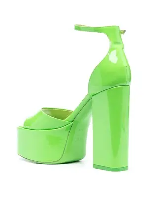 Paris Texas Tatiana 105mm Platform Sandals - Green