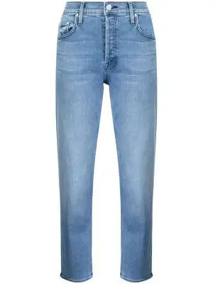 MOTHER Mid-rise Straight-leg Jeans