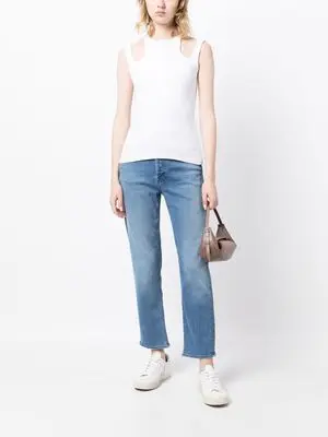 MOTHER Mid-rise Straight-leg Jeans