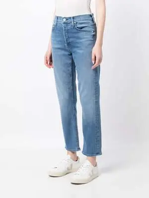 MOTHER Mid-rise Straight-leg Jeans