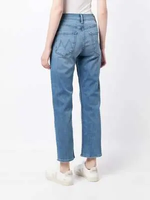 MOTHER Mid-rise Straight-leg Jeans