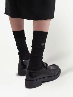 Prada Fine-ribbed Cotton Socks