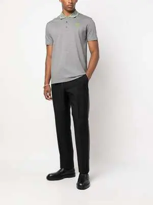 Versace Side-stripe Straight-leg Trousers